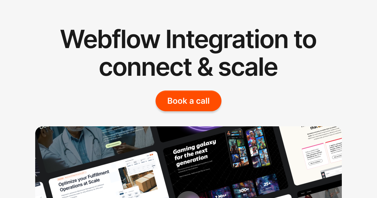 Webflow Integration by Webyansh | Connect & Scale Your Site